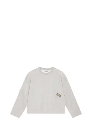 GANNI GANNI Logo-Patch Sweatshirt