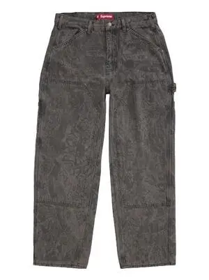 Supreme Double Knee Painter Pant - Washed Black