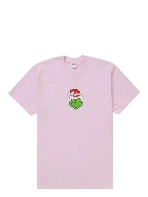 Supreme Grinch Tee Shirt Light Pink