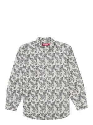 Supreme Paisley Flannel Shirt - White