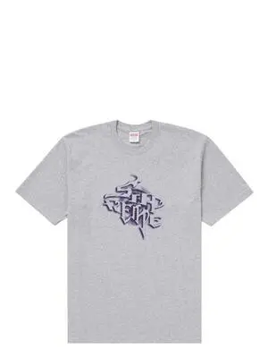 Supreme Smoke Tee Shirt (fw24) Heather Grey