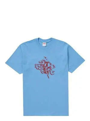 Supreme Smoke Tee Shirt - Bright Blue