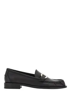 FERRAGAMO Gancini Ornament Loafer - Black
