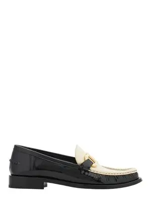 FERRAGAMO Gancini Ornate Loafers White