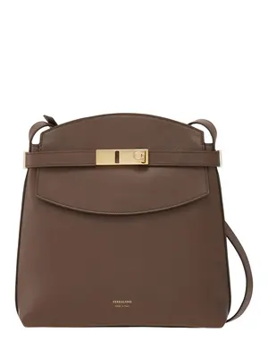 FERRAGAMO Hug Messenger Bag - Brown