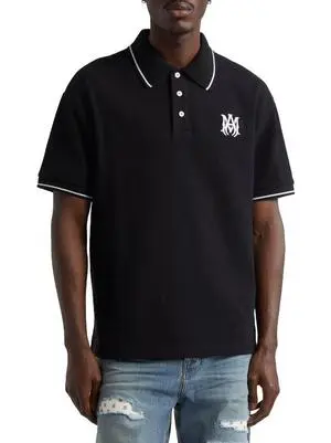 Amiri Ma Core Logo Polo - Black