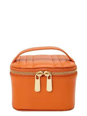 Wolf Maria Zip Jewelry Cube - Tangerine