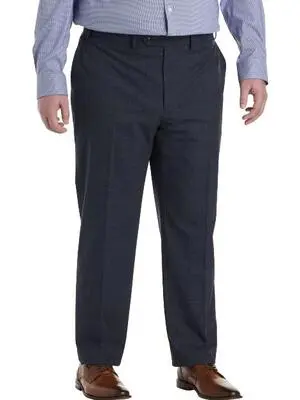 Michael Kors Big & Tall Textured Suit Pants - Blue