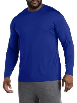 REEBOK Big & Tall Long-sleeve Base Layer Top - Cobalt