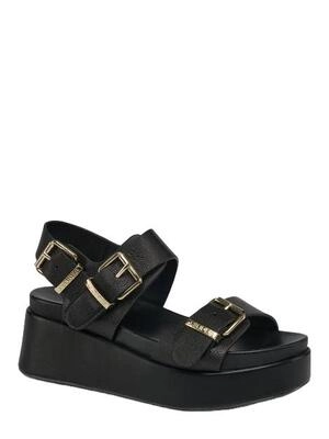 J/SLIDES NYC J/SLIDES NYC Brooke Wedge Sandal Black