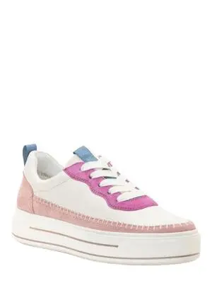 ARA Corsica Platform Sneakers - Cream/ Piggy Pink/ Orchid