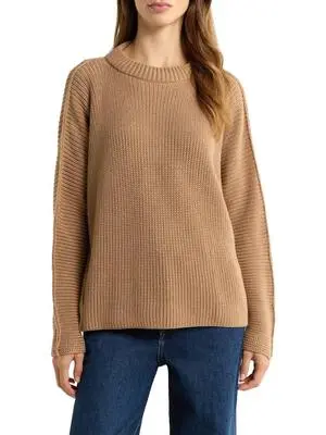 Frank & Eileen Montecito Cotton Sweater - Camel