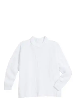 Frank & Eileen Montecito Cotton Sweater - White