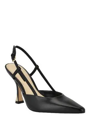 Nine West Vassa Pointed Toe Slingback Pumps - Black