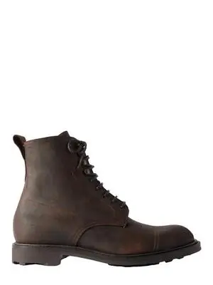EDWARD GREEN Ambleside Waxed-Suede Boots