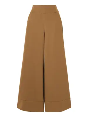 Max Mara Fagiani Stretch-twill Pants - Brown