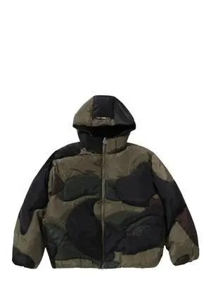 A BATHING APE 1st Camo Nylon Down Jacket - Green