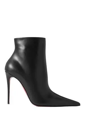 CHRISTIAN LOUBOUTIN Christian Louboutin Kate Max 100 Leather Ankle Boots Black