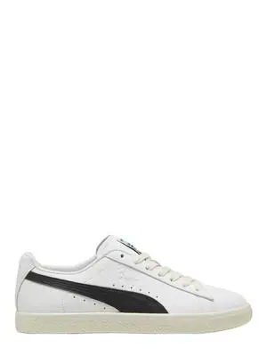 PUMA Clyde Leather Sneakers - White/black/frosted Ivory