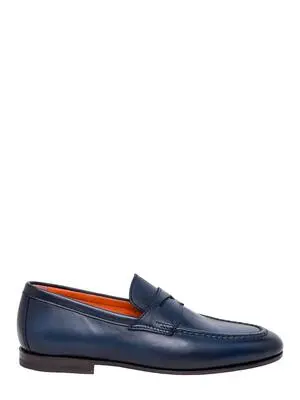 Santoni Penny Loafers - Blue