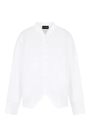 Emporio Armani Brushed Cotton Shirt - White