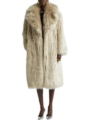 ST. JOHN St. John Collection Faux Fur Coat
