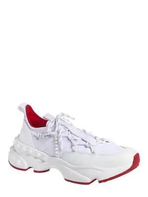 CHRISTIAN LOUBOUTIN Christian Louboutin Trailnrun Spike Sneakers Wh01-white
