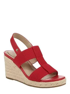 LIFESTRIDE LifeStride Tallulah Espadrille Platform Wedge Sandal Red