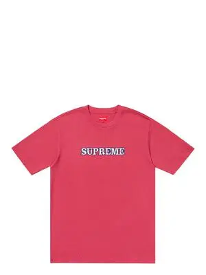 Supreme Floral Logo Tee 'dusty Red' Red