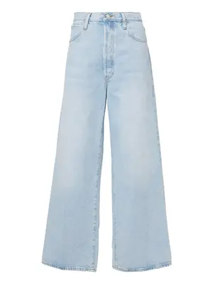 FRAME Le Low Baggy Wide-leg Jeans - Blue