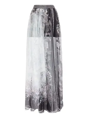 Elie Saab Printed Maxi Skirt - Multicoloured