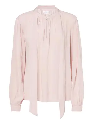 Velvet By Graham & Spencer Gabrielle Draped Blouse - Pink