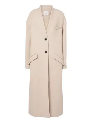MARANT ETOILE Eris Wool-blend Coat - Beige