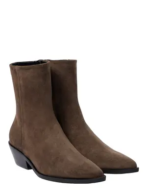 A.emery Hudson Suede Ankle Boots - Brown