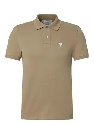 Ami De Cœur Cotton Polo Shirt - Brown