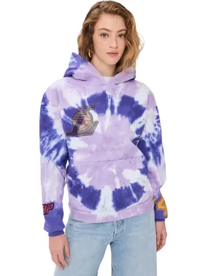 DANNIJOPRO Dannijo Los Angeles Lakers Tie Dye Hoodie - Purple