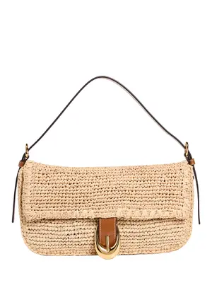 STAUD STAUD Harlow Raffia Shoulder Bag