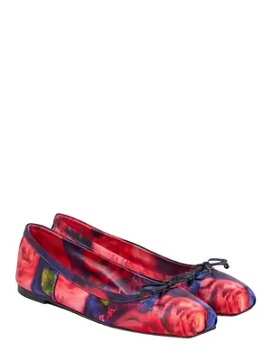 CHRISTIAN LOUBOUTIN Mamadrague Floral Ballet Flats - Multicoloured
