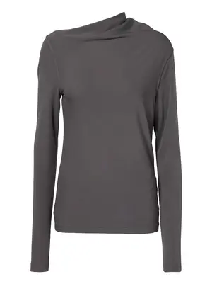 TOTEME Draped Jersey Top - Grey