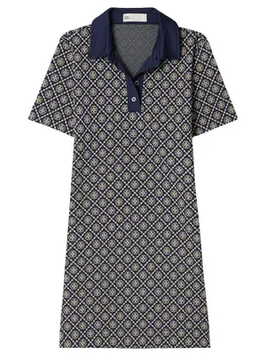 Tory Burch Jacquard-knit Mini Dress - Blue