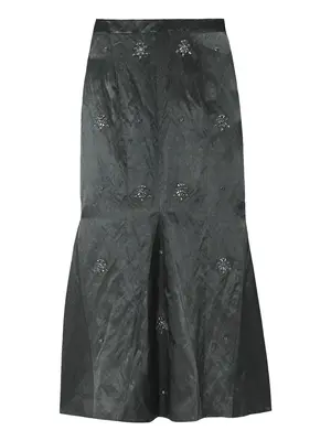 Huishan Zhang Lidia Crystal-embellished Maxi Skirt - Gray