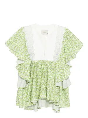 BAMBAH Floral Azalea Top - Green