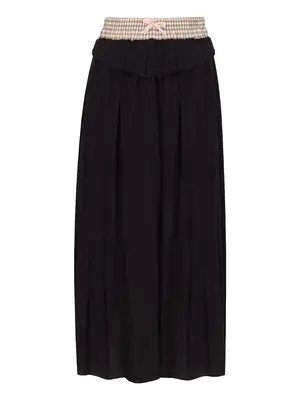 MAISON MARGIELA Panelled Midi Skirt - Black