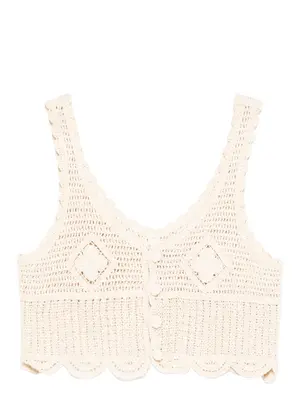 BAMBAH Crochet Vest - Neutrals
