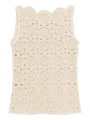 BAMBAH Crochet Tank Top - Neutrals
