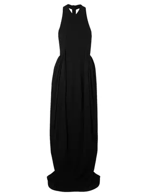 Givenchy Draped Crepe Halterneck Gown - Black