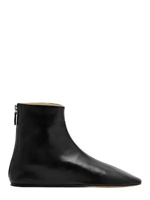 Le Monde Beryl Luna Leather Ankle Boots - Black