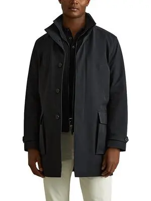 REISS Player Hybrid Overcoat