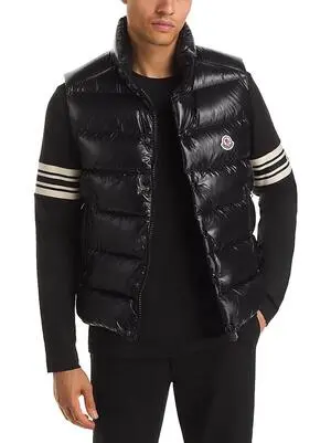 Moncler Tibb Down Puffer Vest - Dark Black