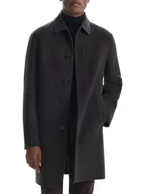 Theory Theory Car Coat In Luxe New Divide Hickory Melange